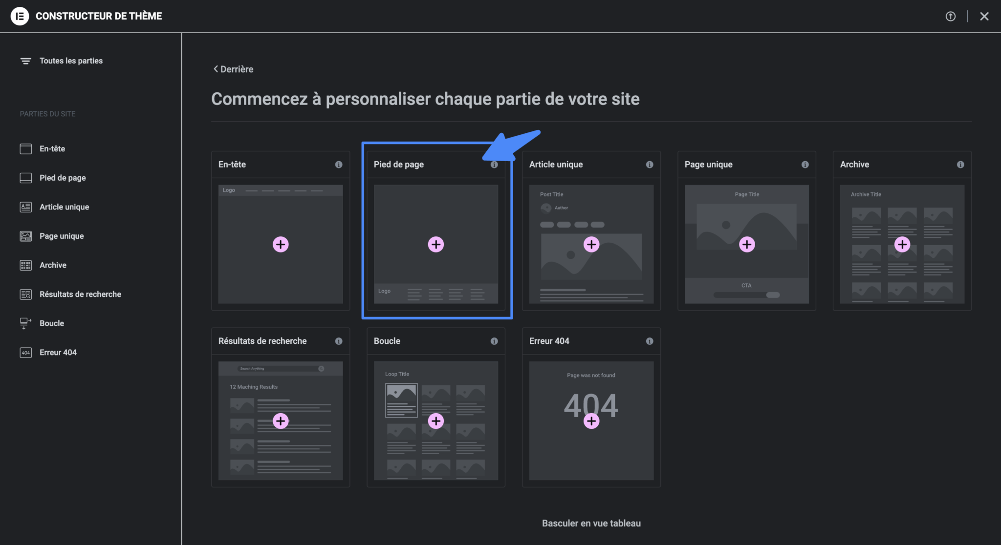 copyright elementor footer